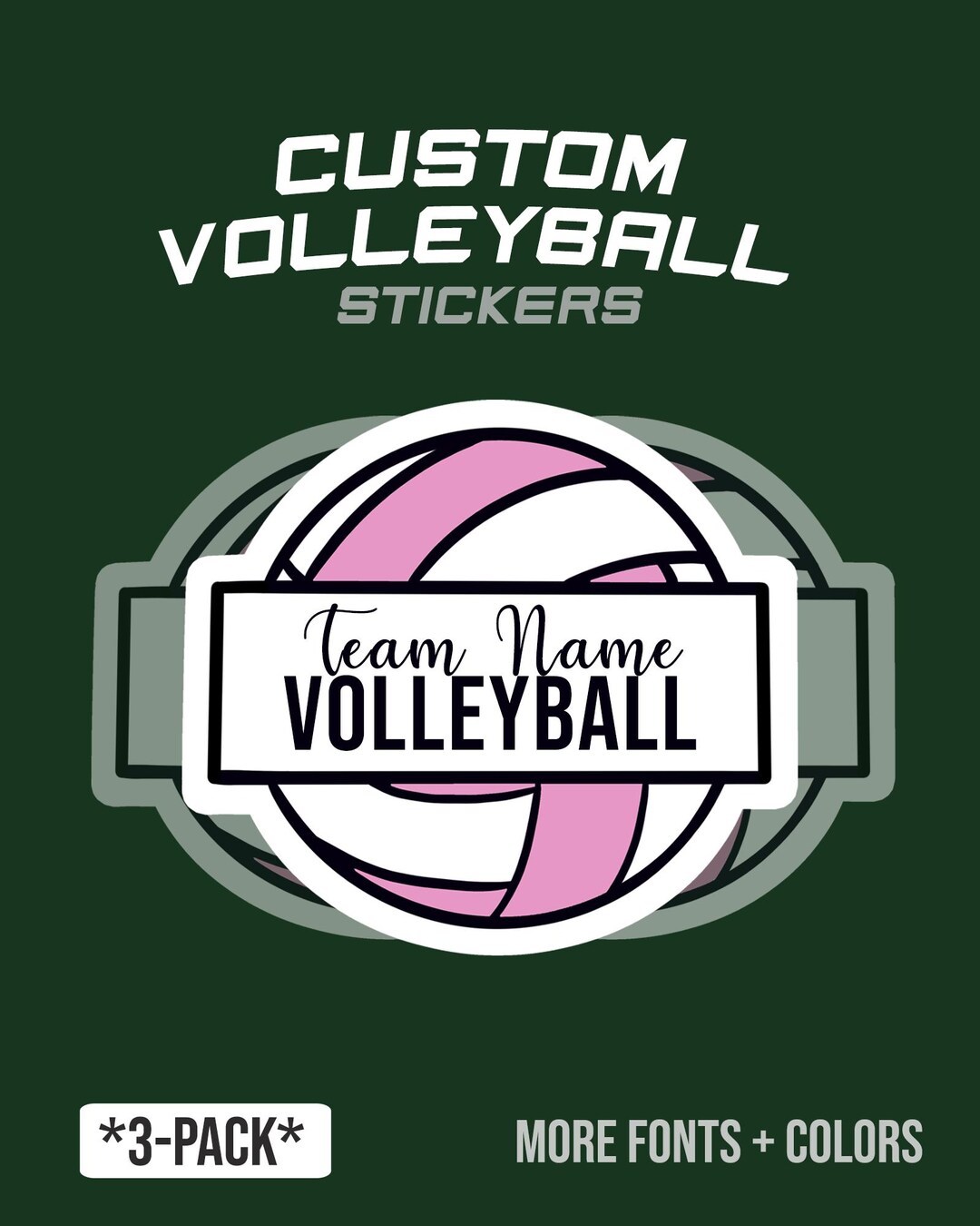 Custom Volleyball Stickers | Custom Sport Sticker | Volleyball Stickers ...