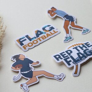 Flag Football Stickers | Girls Flag Football| Flag Football| Flag ...