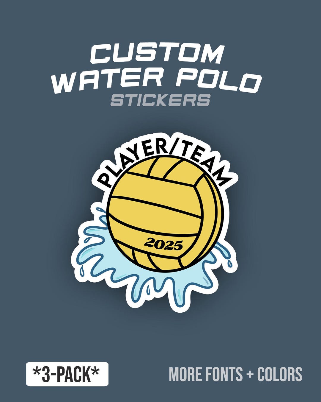 Custom Water Polo Stickers | Custom Sport Sticker | Water Polo Stickers ...
