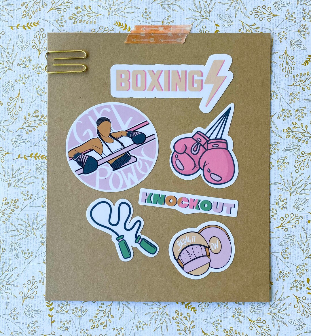 Boxing Stickers | Girl Boxing Stickers | Boxing Gloves | Girl Boxer ...
