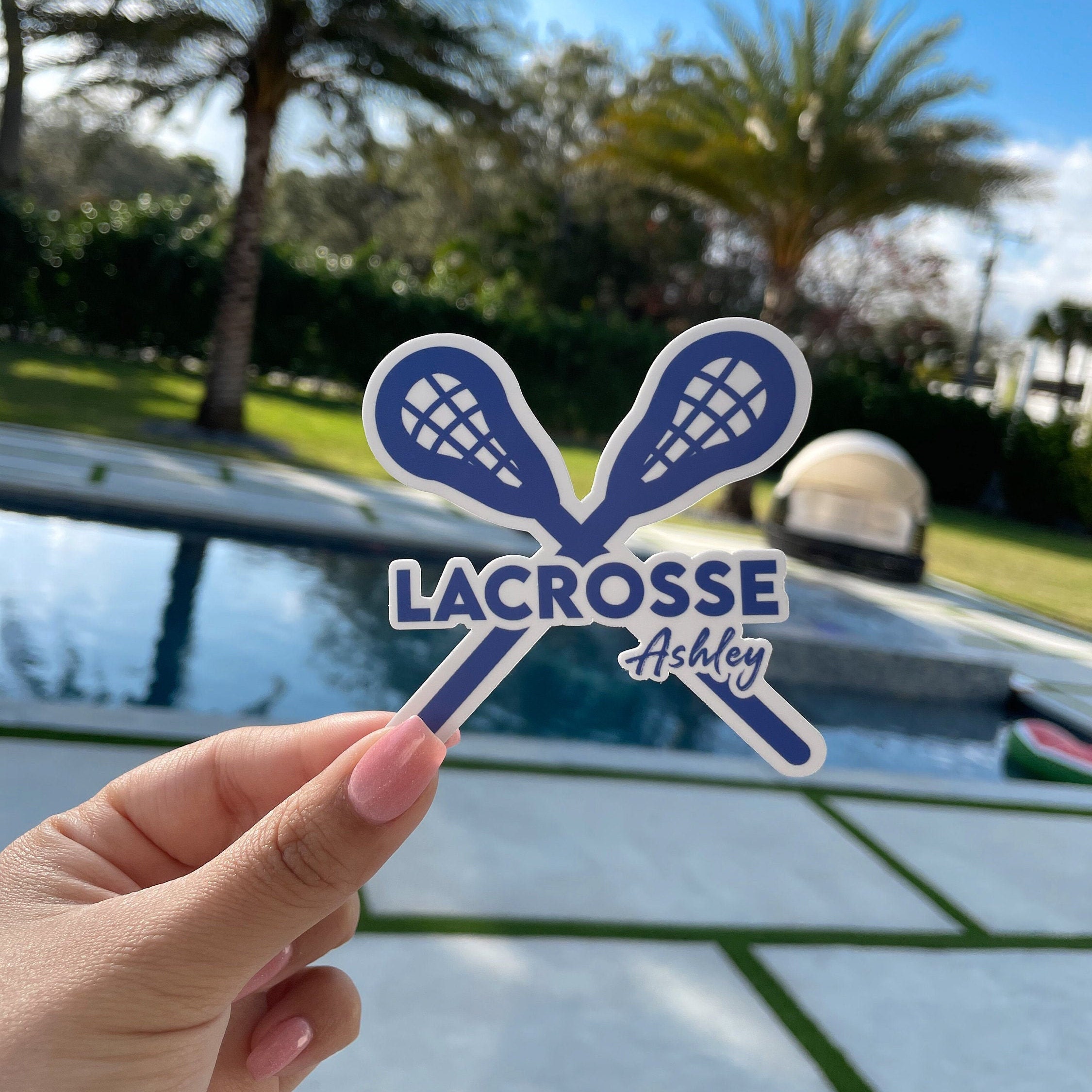 Custom Lacrosse Stickers Custom Sport Sticker Lacrosse | Etsy