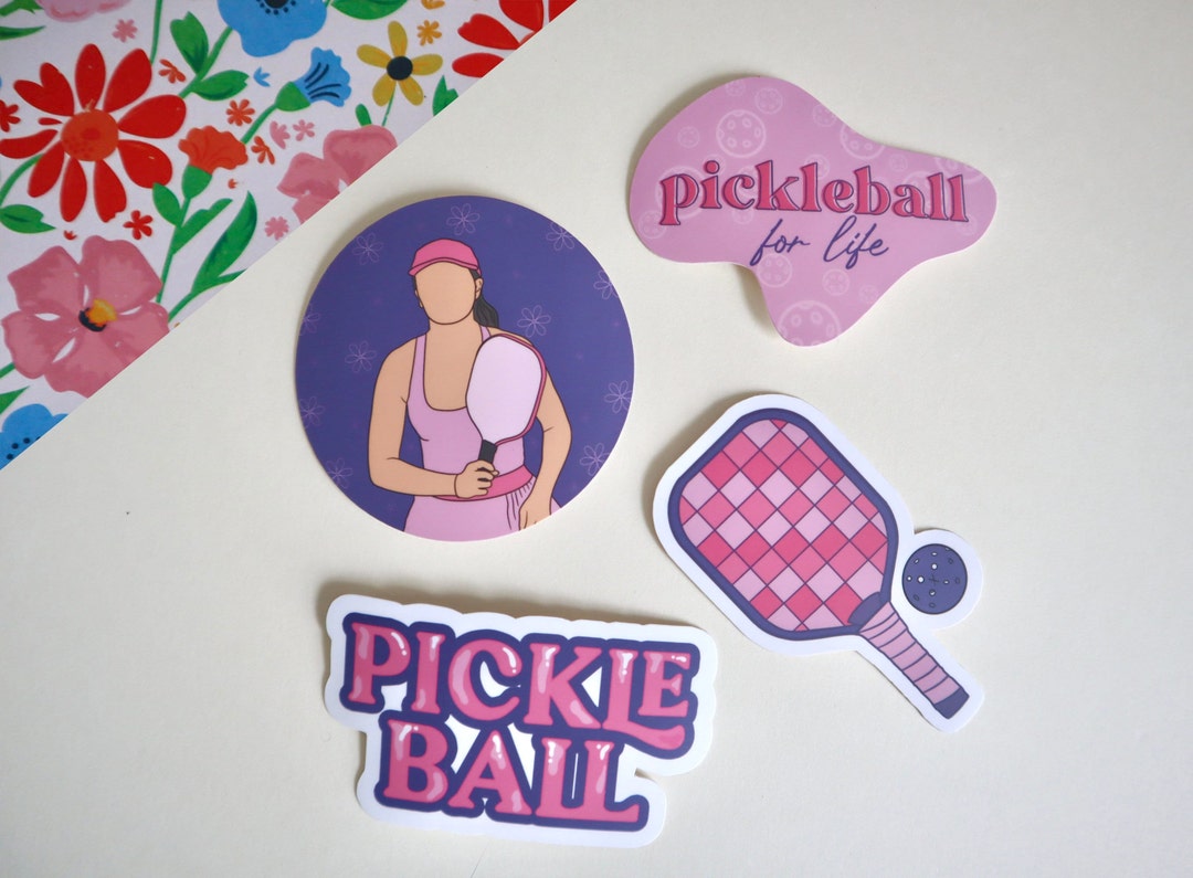 Pickleball Stickers | Pickleball Girls | Pickle Ball Sports Art ...