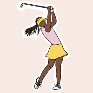Girl Golf Stickers, Golf Stickers | Golf Gift | Coach Gifts, Sport ...