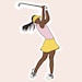 Girl Golf Stickers, Golf Stickers | Golf Gift | Coach Gifts, Sport ...