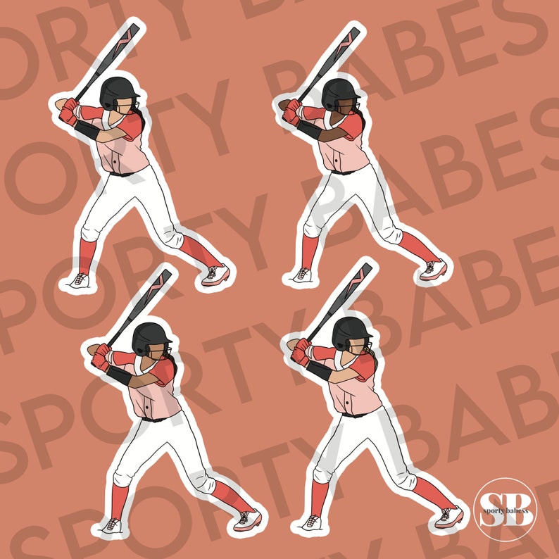 Softball Sticker | Softball Player | Softball Team Stickers | Softball ...