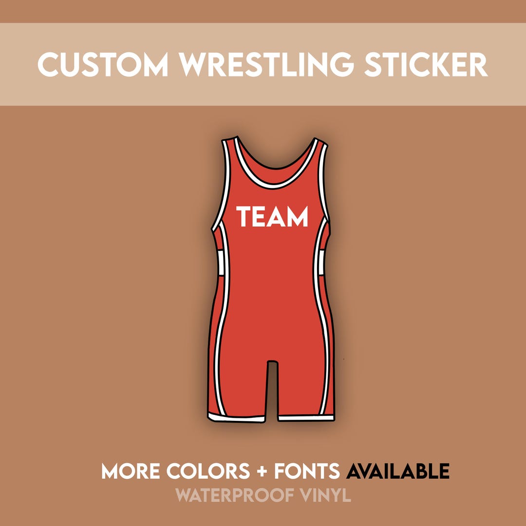 Custom Wrestling Sticker, Custom Singlet Stickers, Wrestling Stickers ...