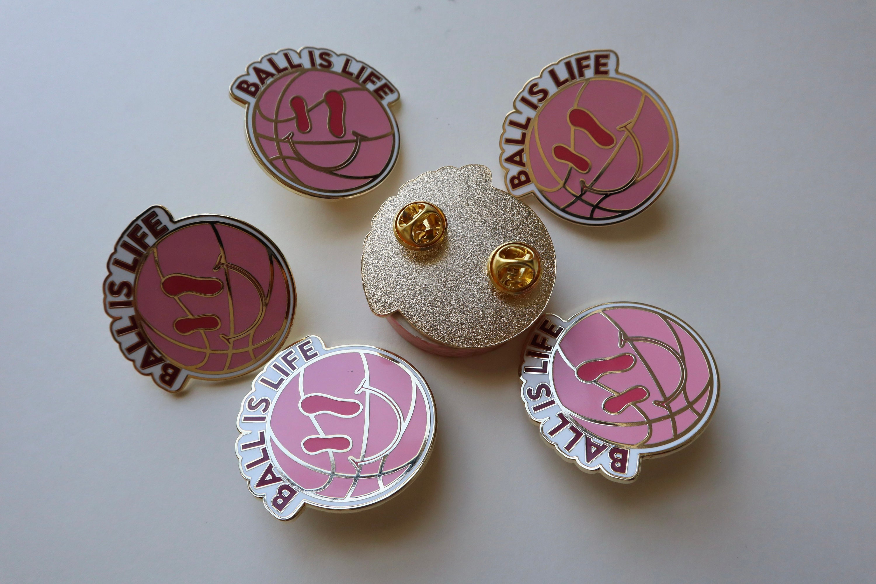 Basketball Pin, Smiley Face Pin, Hard Enamel Pin, Basketball Gifts ...