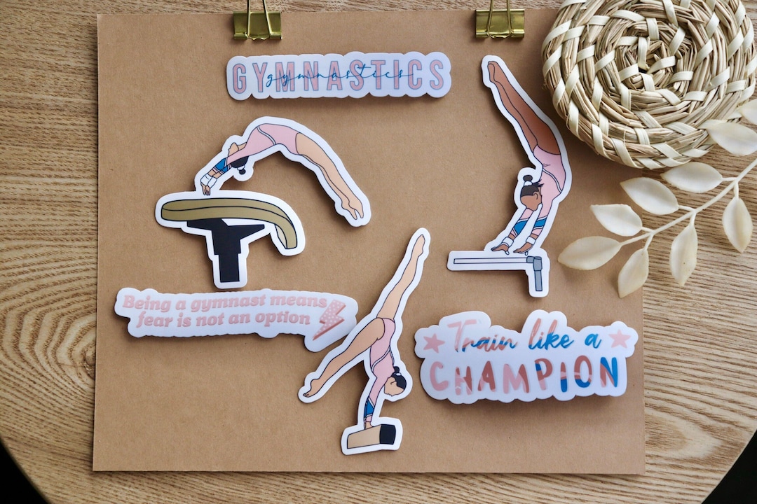 Gymnastics Stickers | Gymnastic Sticker Pack | Gymnastics Gift ...
