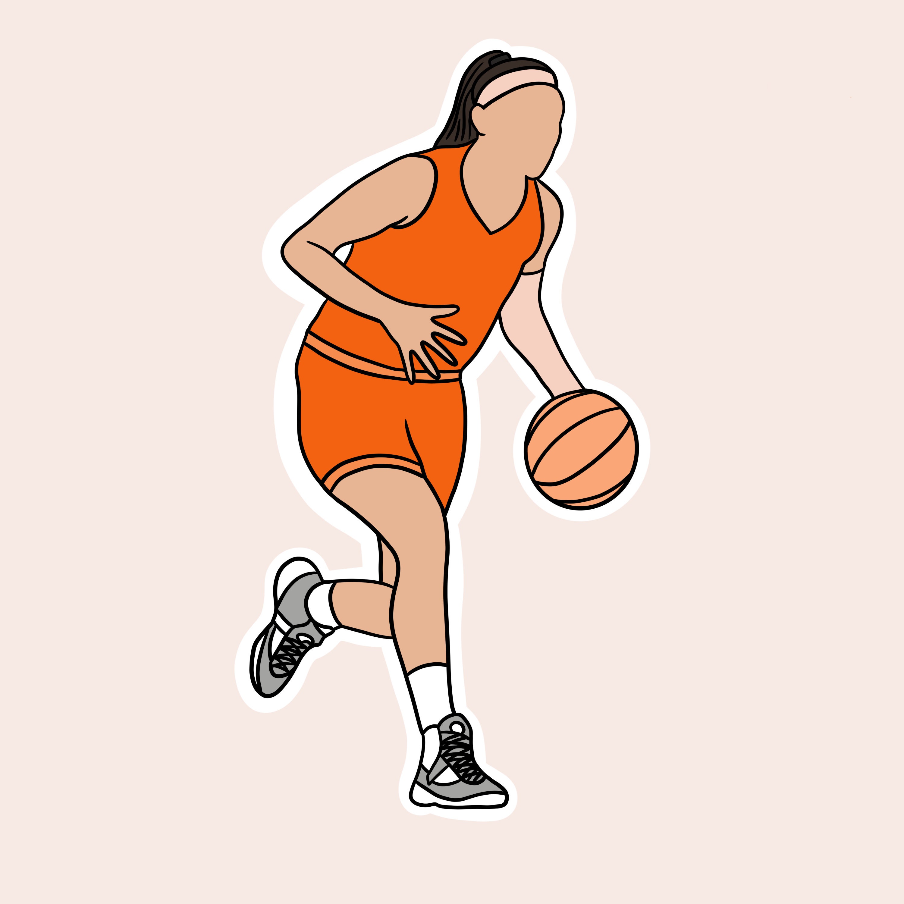 Basketball Stickers Girl Basketball Stickers Planner - Etsy