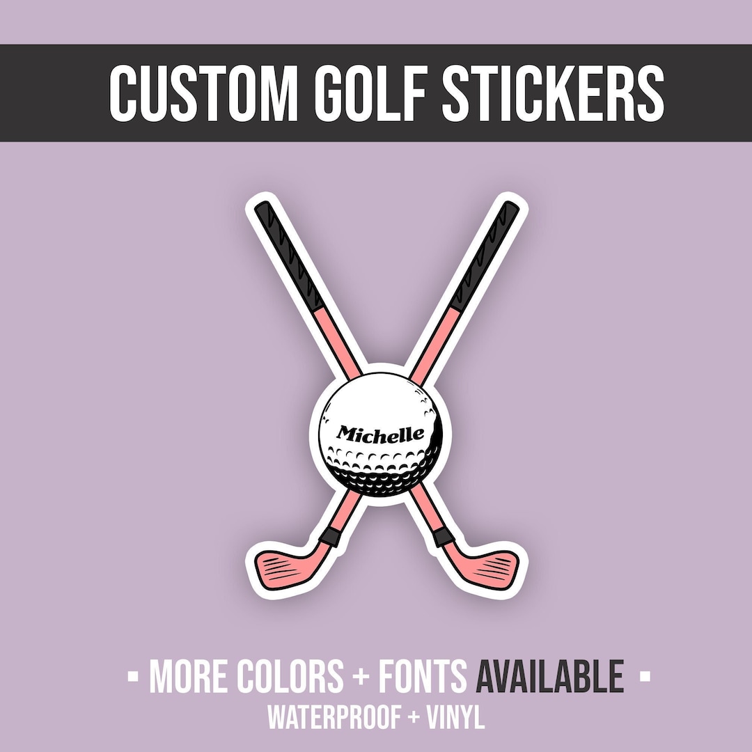 Custom Golf Sticker | Custom Sport Sticker | Golf Stickers| Golf Team ...