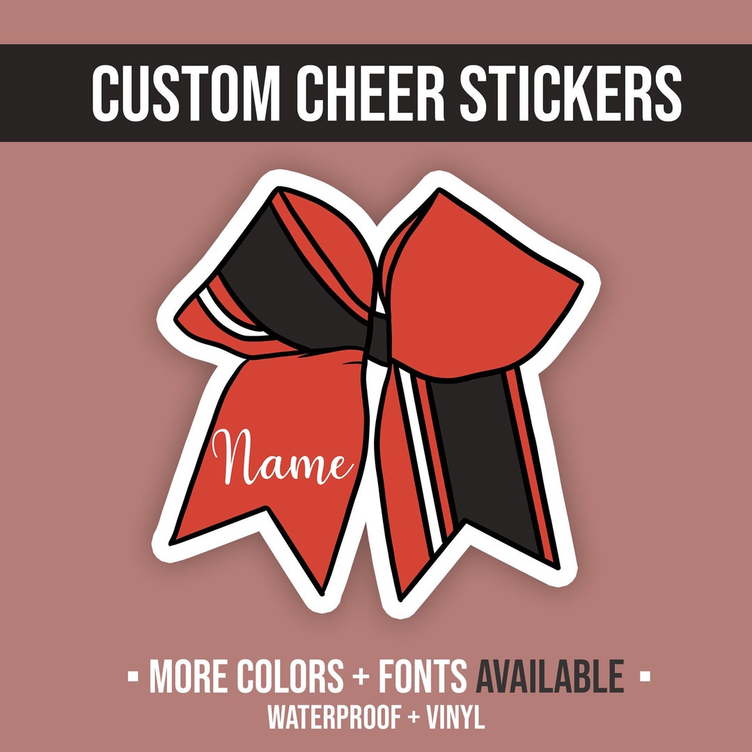Custom Cheer Stickers | Custom Sport Sticker | Cheer Stickers | Team ...