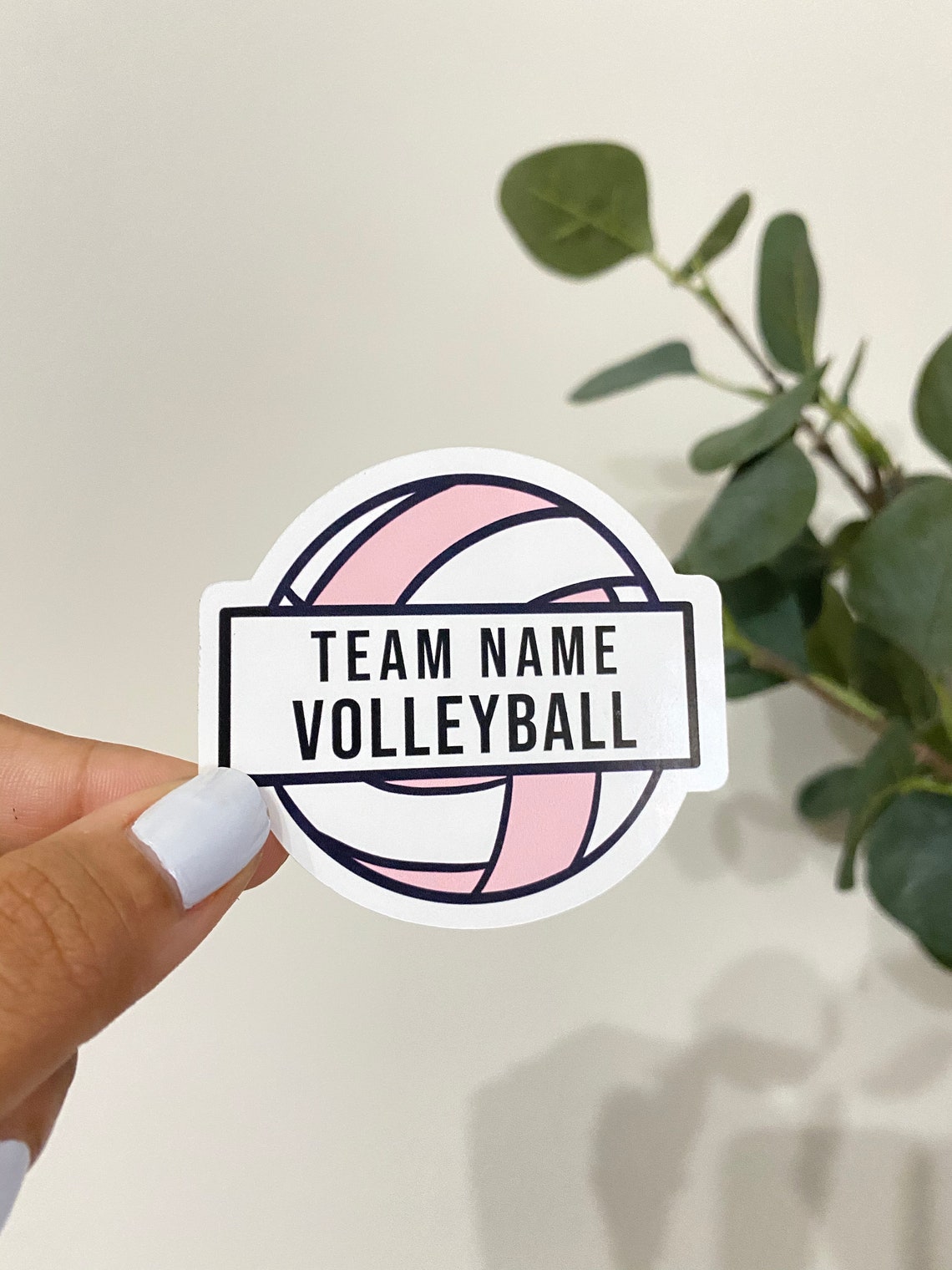 Custom Volleyball Stickers Custom Sport Sticker Volleyball - Etsy
