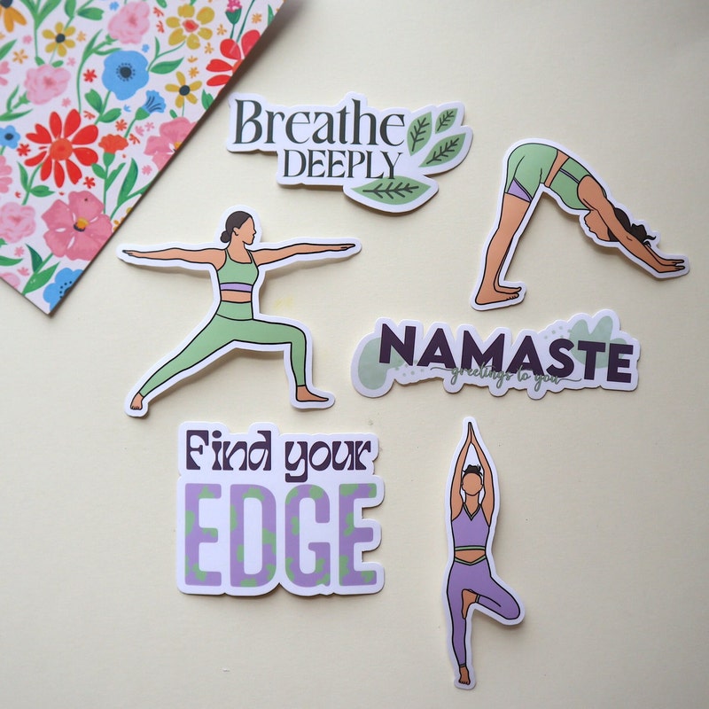 Yoga Stickers - Etsy