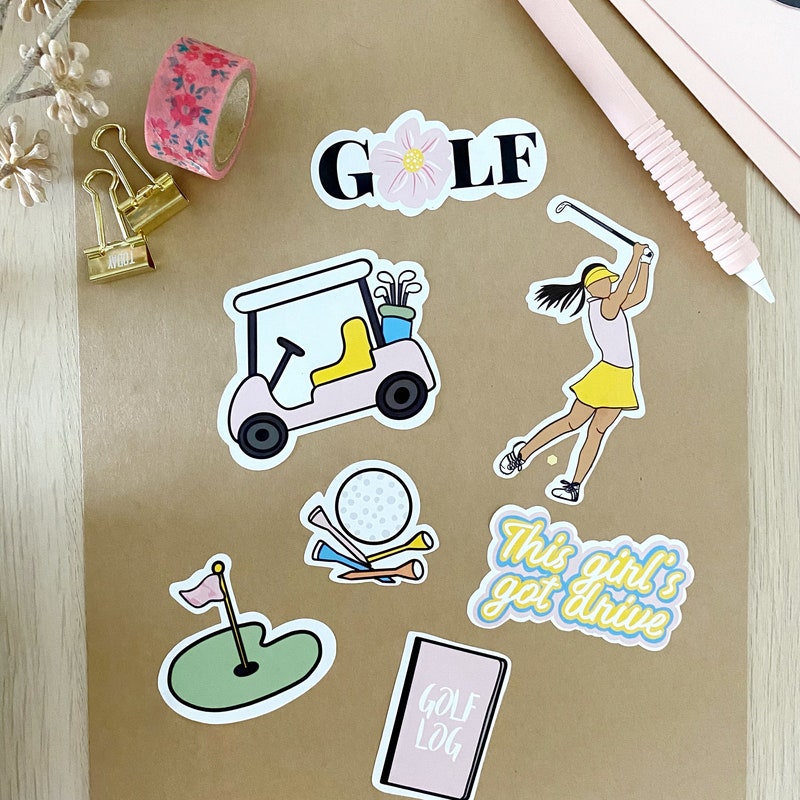Golf Stickers - Etsy
