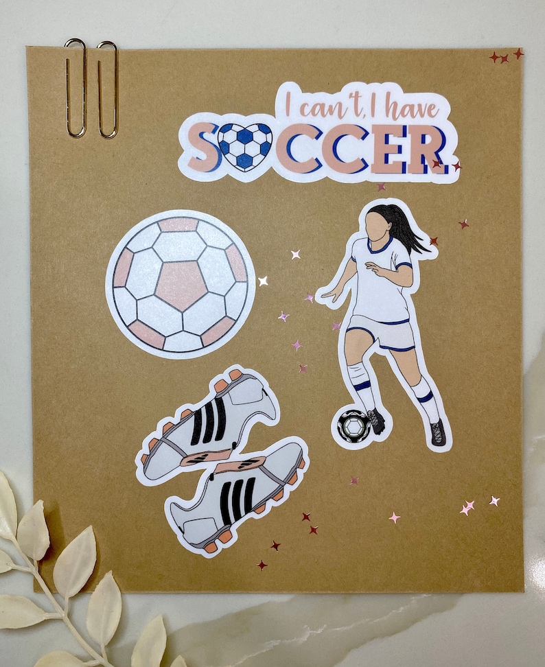 Soccer Stickers Soccer Vinyl Stickers Soccer Ball I - Etsy
