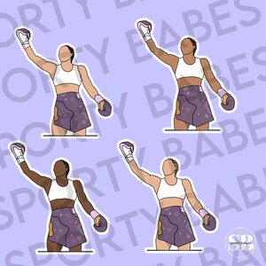 Boxing Stickers | Girl Boxing Stickers | Boxing Gloves | Girl Boxer ...