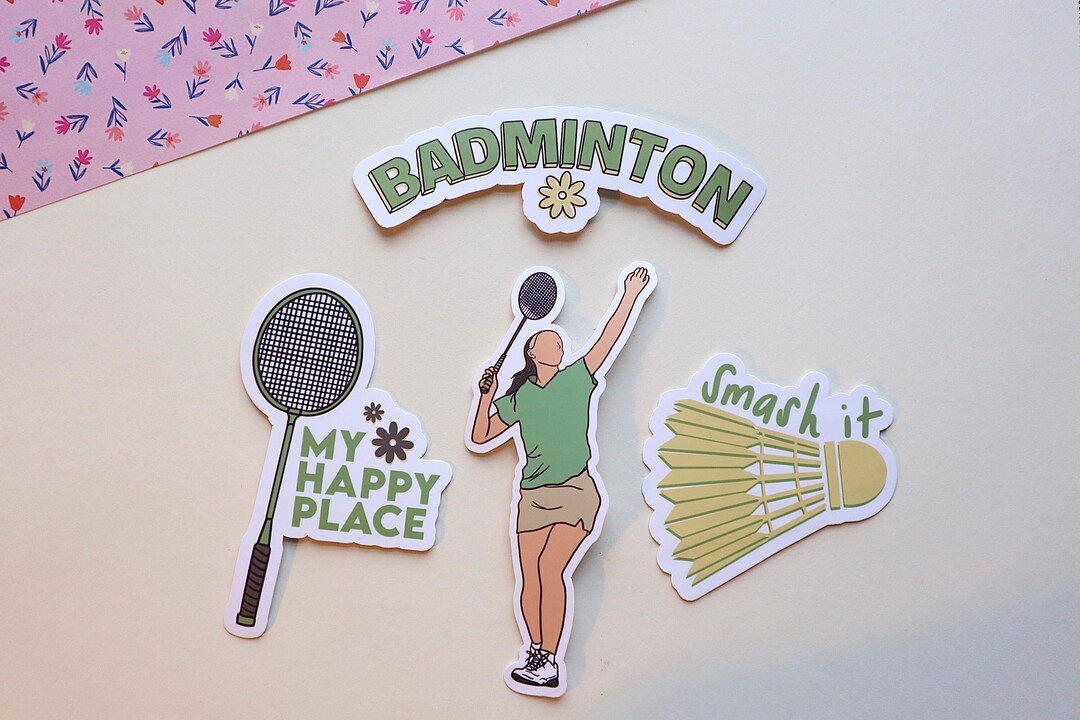 Badminton Sticker, Badminton Team Gifts, Badminton Coach Gifts ...