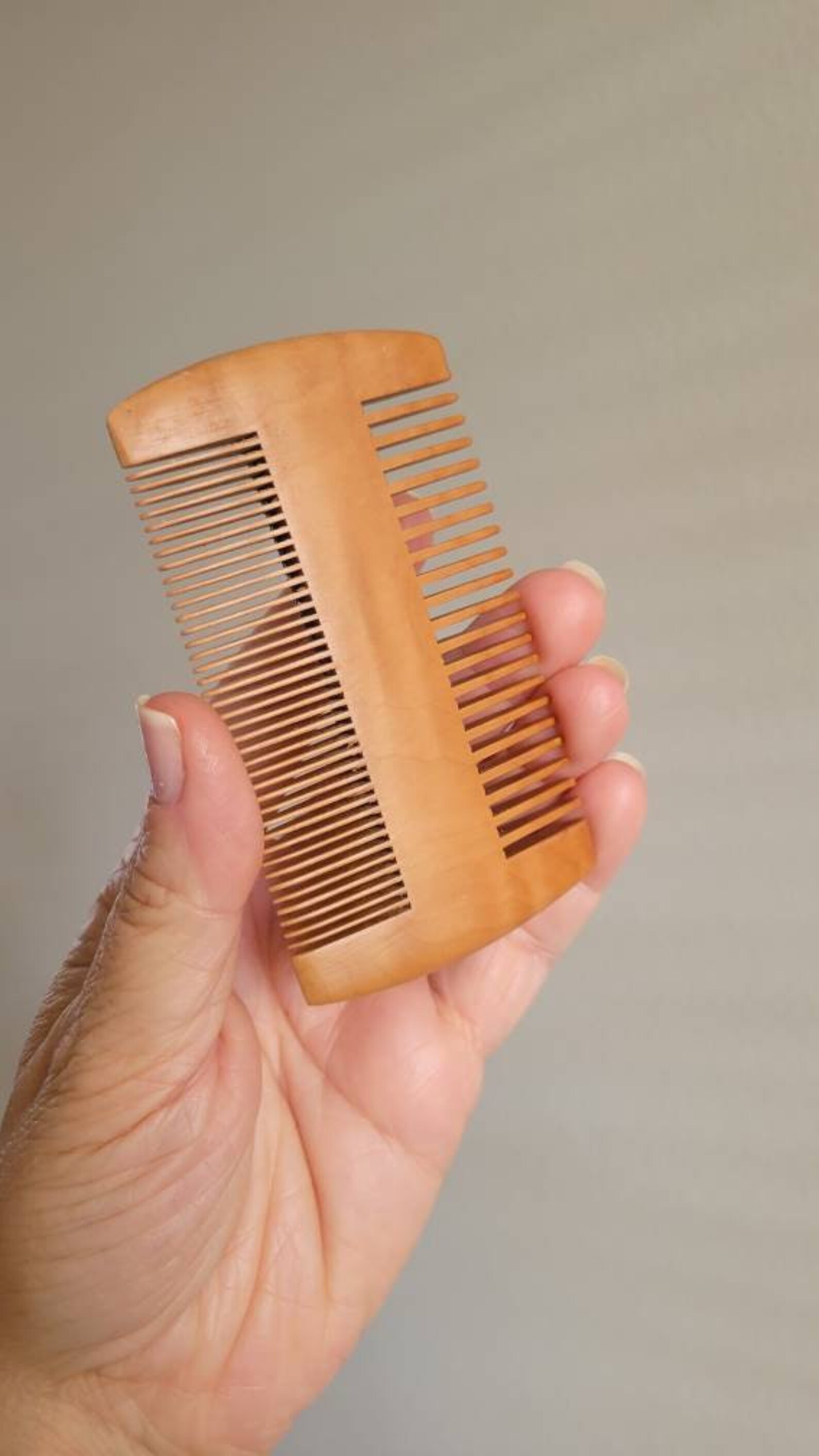 Macramé Fringe Comb With Hand Painted Floral Design - Etsy