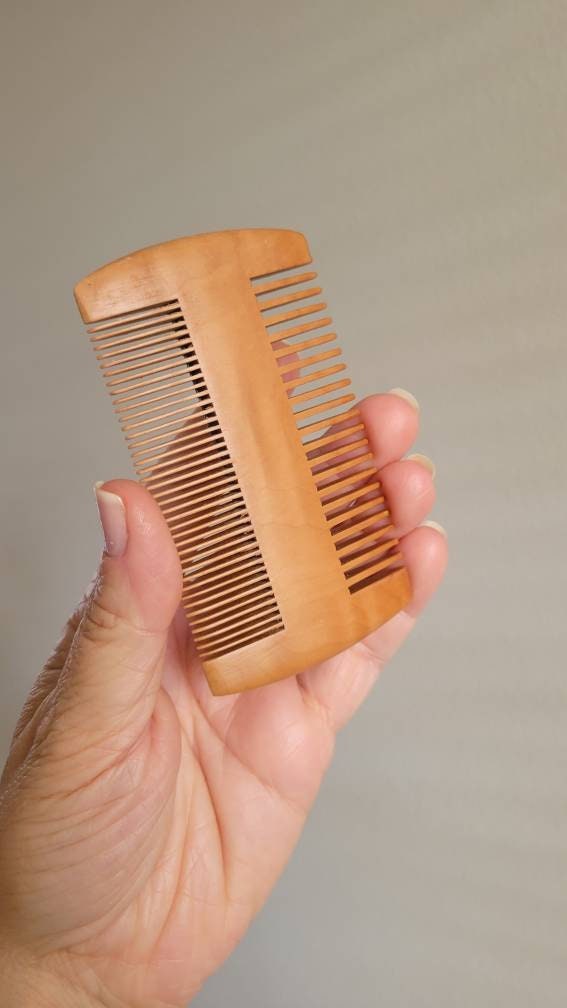 Macramé Fringe Comb With Hand Painted Floral Design - Etsy