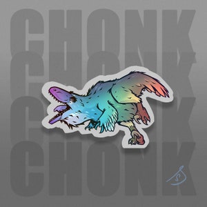 Custom Chonks - Deinonychus - Bluefin, Raven, Pride Vinyl Handcut ...