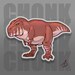Cretaceous Chonkers, Chonky Dinosaur Stickers, Dye Cut, Hand Cut, Vinyl ...