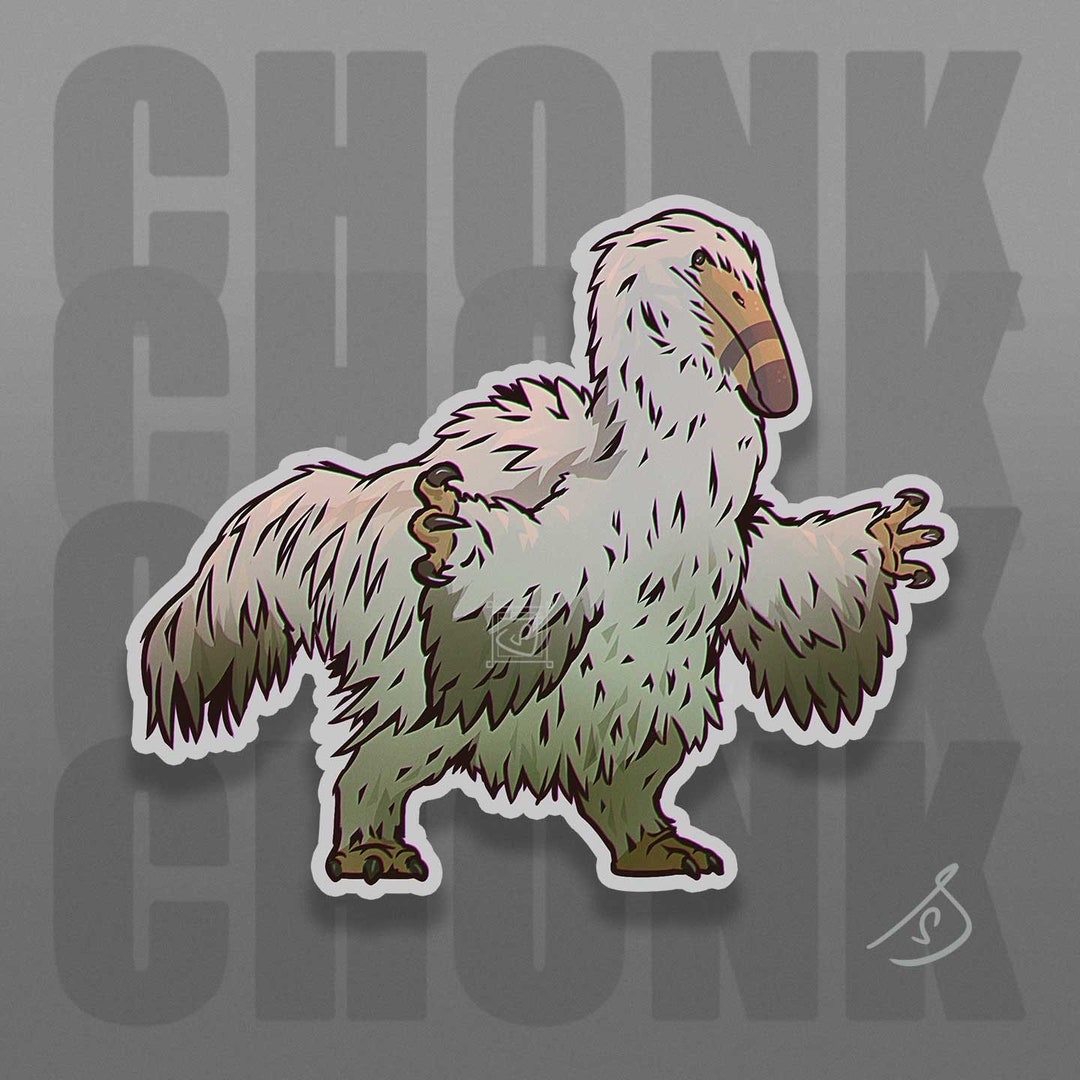 Cretaceous Chonkers - Deinocheirus, Die Cut, Hand Cut, Vinyl, Dinosaur ...