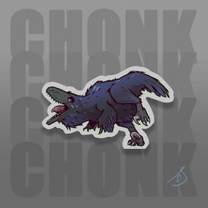 Custom Chonks - Deinonychus - Bluefin, Raven, Pride Vinyl Handcut ...
