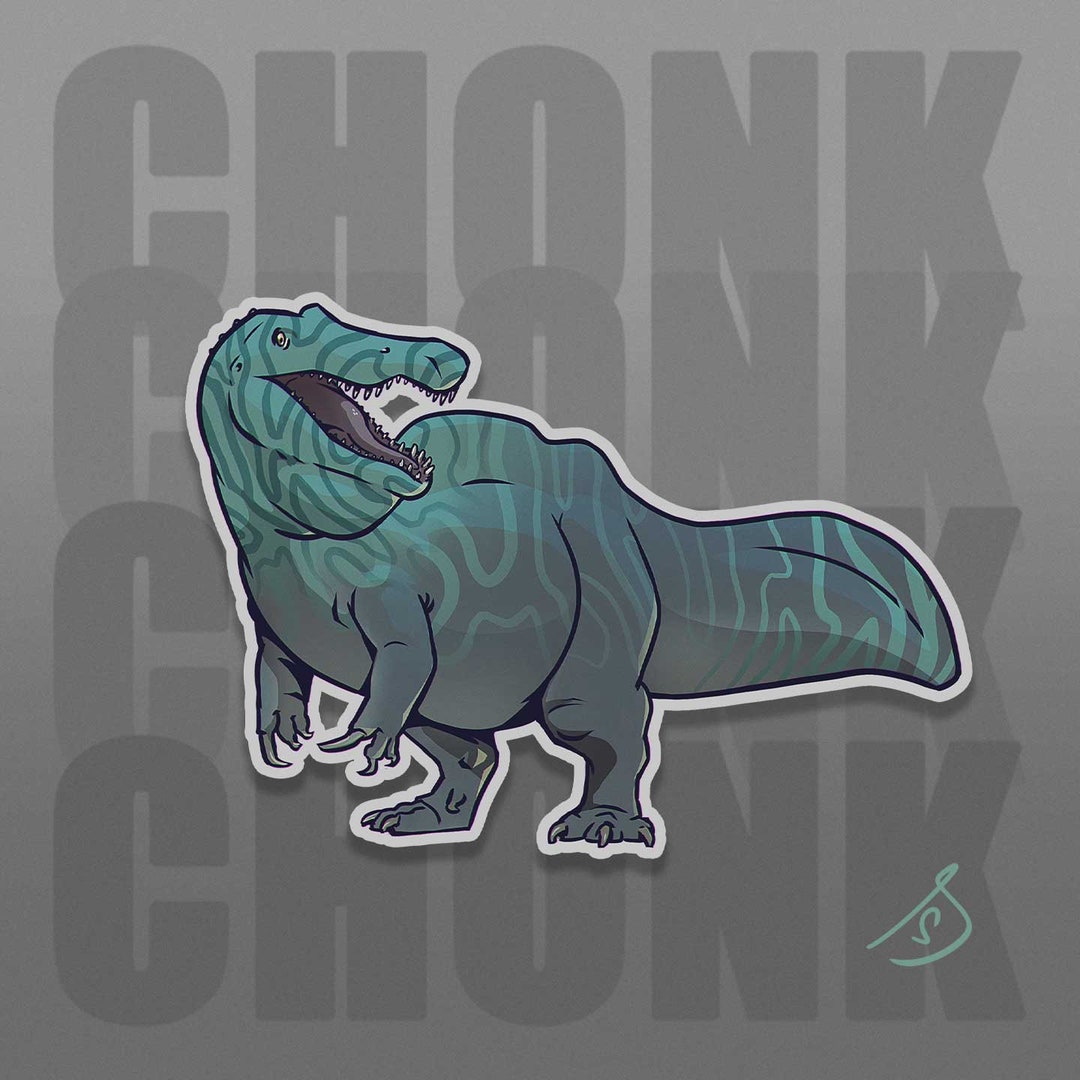 Cretaceous Chonker - Irritator, Original Artwork, Die Cut, Hand Cut ...