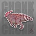 Cretaceous Chonkers, Chonky Dinosaur Stickers, Dye Cut, Hand Cut, Vinyl ...