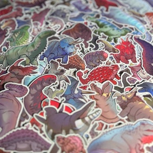 Cretaceous Chonkers - Mosasaurus, Original Art, Die Cut, Hand Cut ...