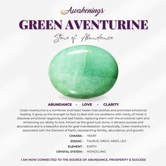 Green aventurine crystal chakra store