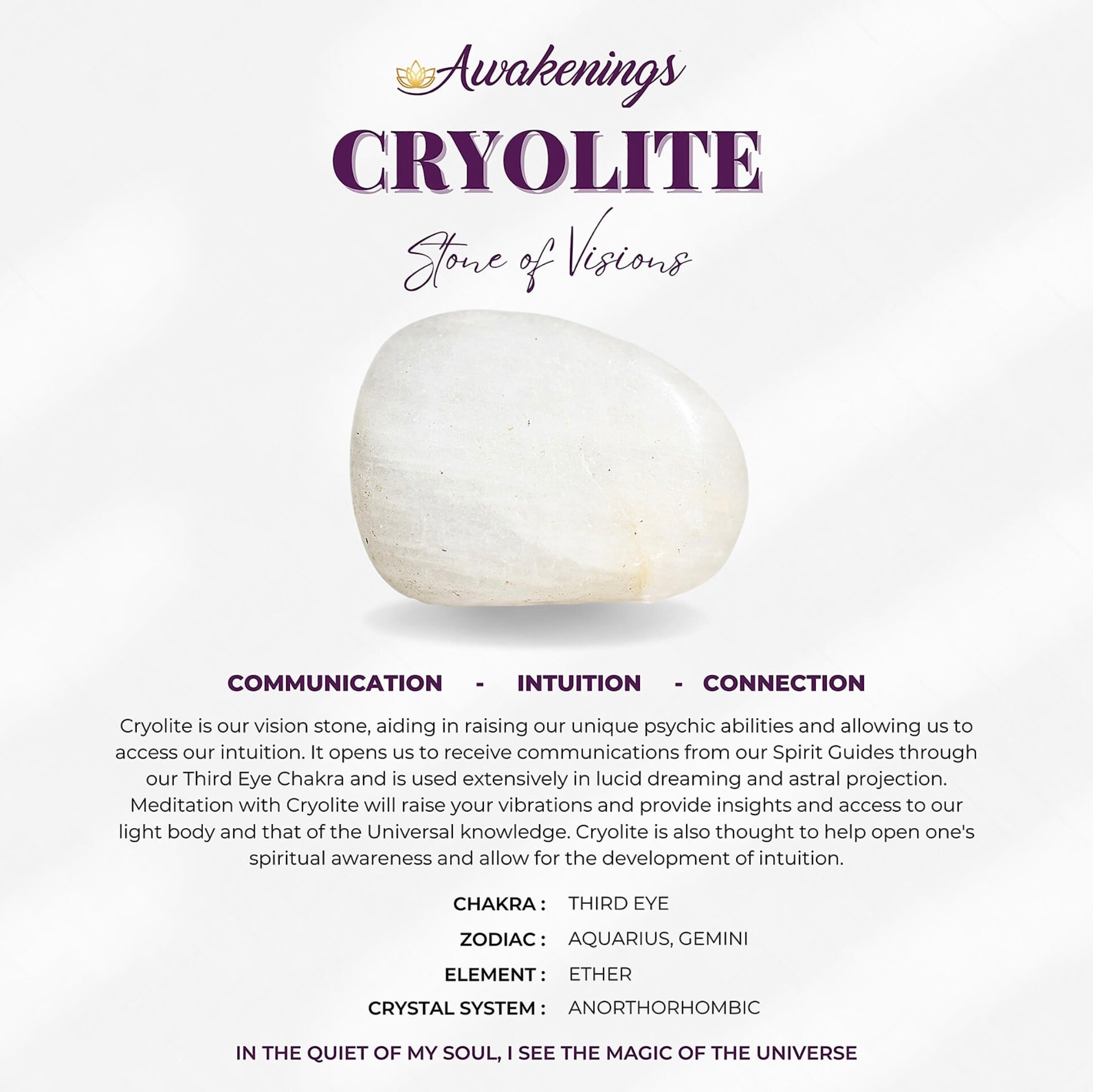 Cryolite - Tumbled - 1 Stone - Etsy