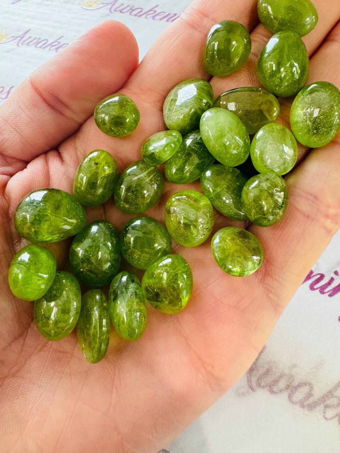 Peridot (AAA Grade) - Tumbled - 1 Stone "gem of the Sun" - Etsy Only - Etsy
