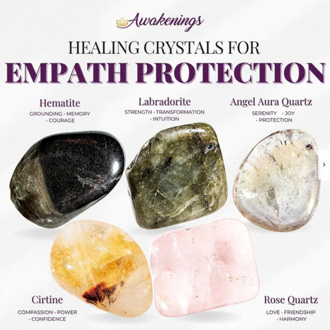 Empath Protection Crystal Kit - Etsy