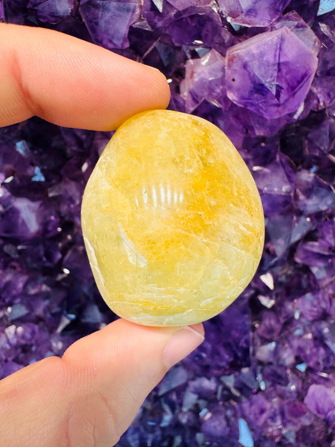 Heliodor XL Tumbled - 1 Stone - (stone of the Sun) - Etsy Only - Etsy