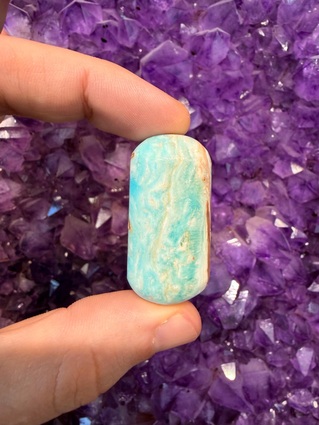 Blue Aragonite - Shiva Lingam Stone - 1 Stone - Etsy
