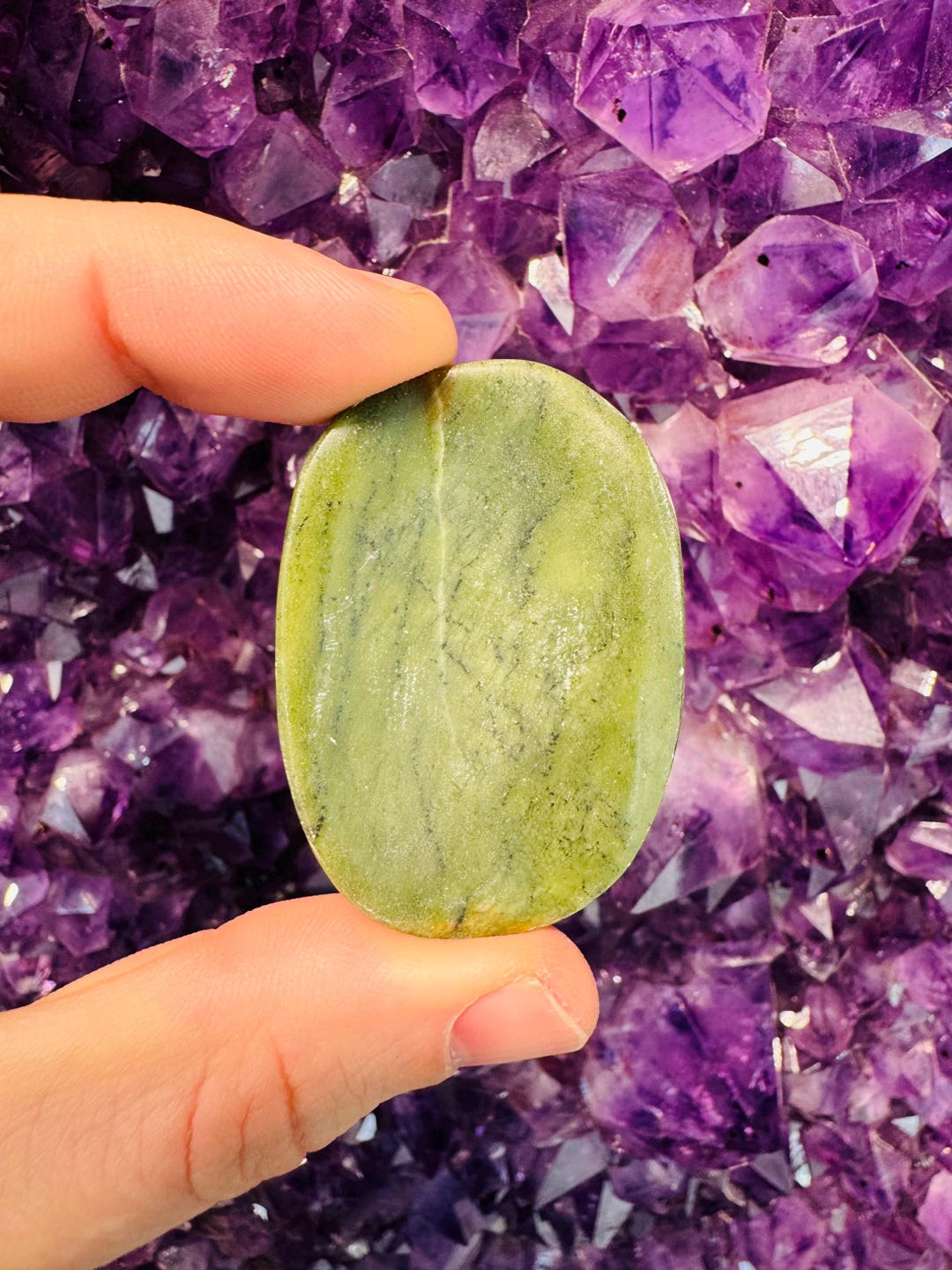Green Jade Worry Stone - 1 Stone - Etsy
