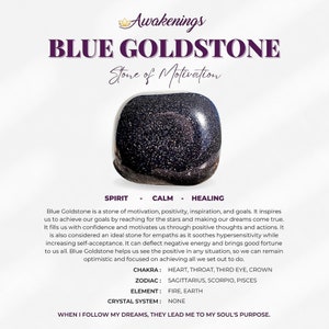 Blue Sandstone (sand Stone Goldstone) - Tumbled - 1 Stone - Etsy