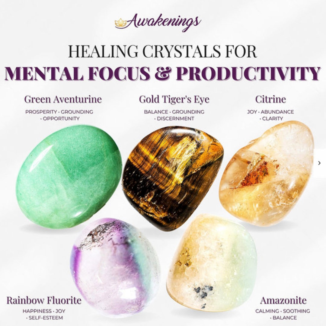 Mental Focus & Productivity Crystal Kit - Etsy