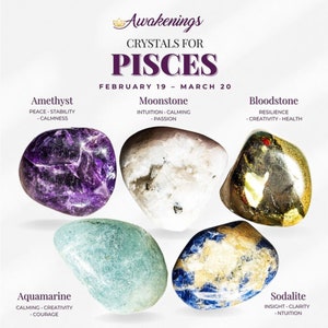 Pisces Zodiac Crystal Kit - Etsy