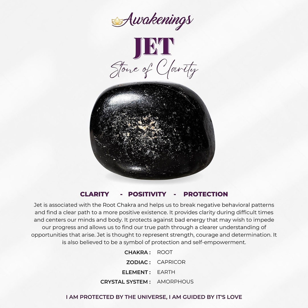 Jet - Tumbled - 1 Stone - Etsy