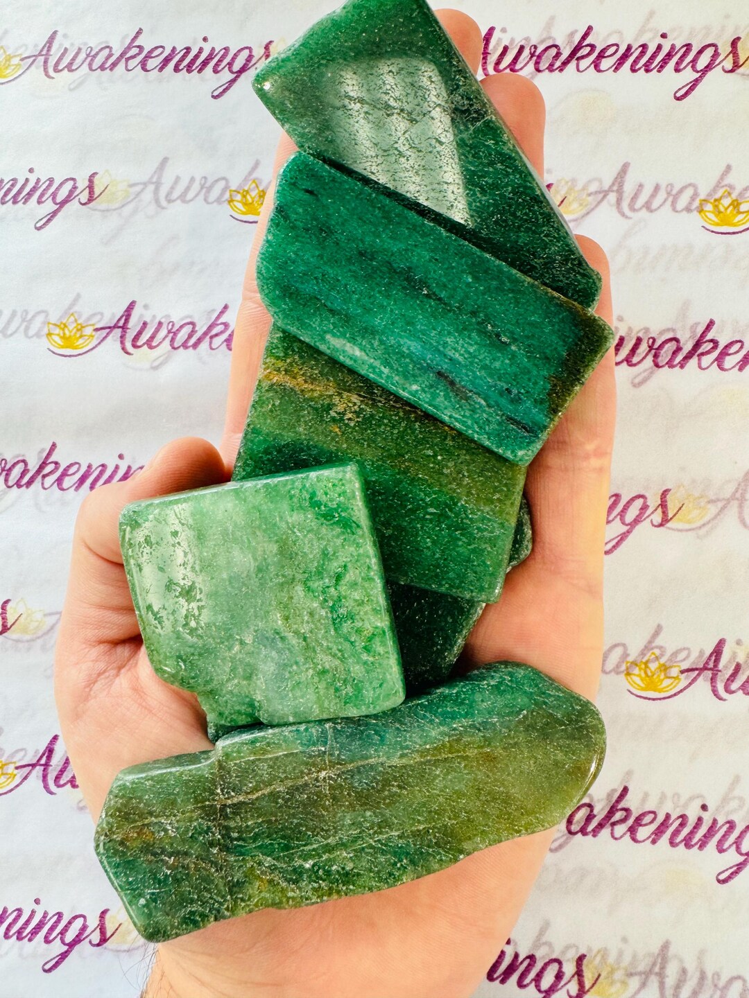 Green Fuchsite - Slice Slab Flat - 1 Stone - Etsy