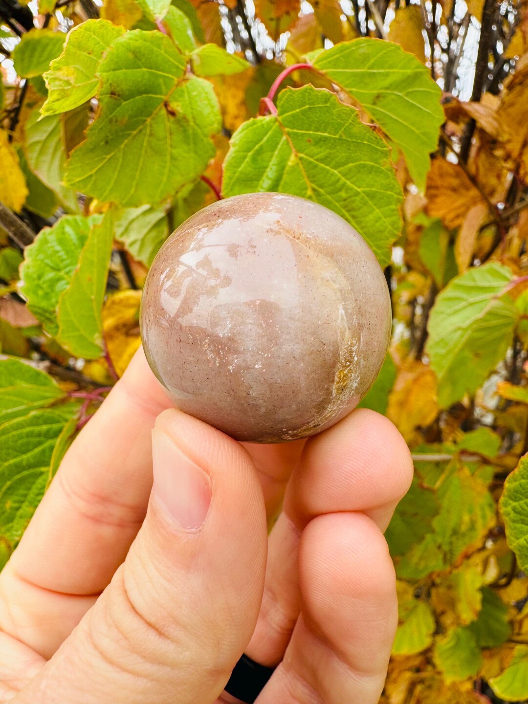 Sunstone With Moonstone Inclusion Sphere Orb (AAA Grade) - 40-45mm ...