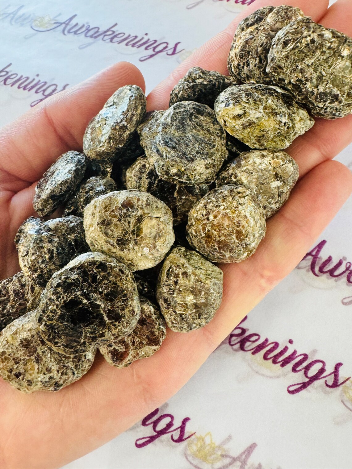 Biotite in Mica - Tumbled - 1 Stone - Etsy
