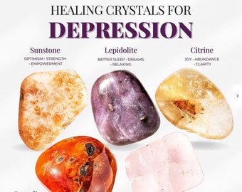 Depression Relief Crystal Kit - Etsy