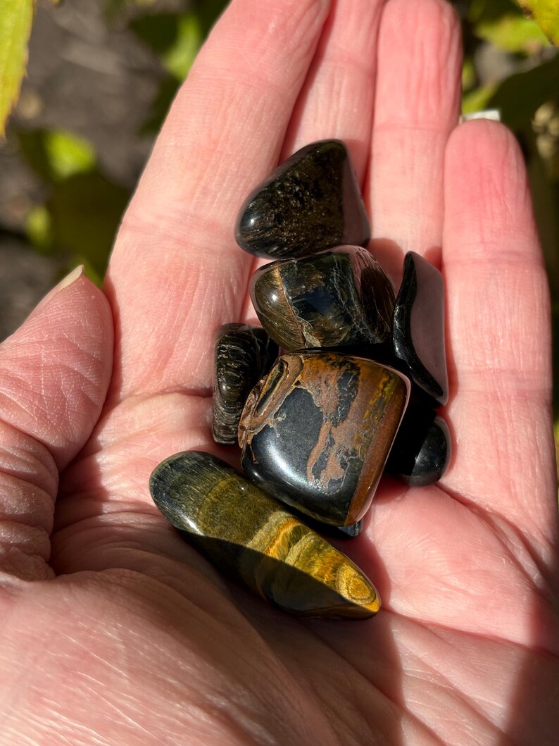 Blue Tiger Eye (hawks Eye) - Tumbled - 1 Stone - Etsy