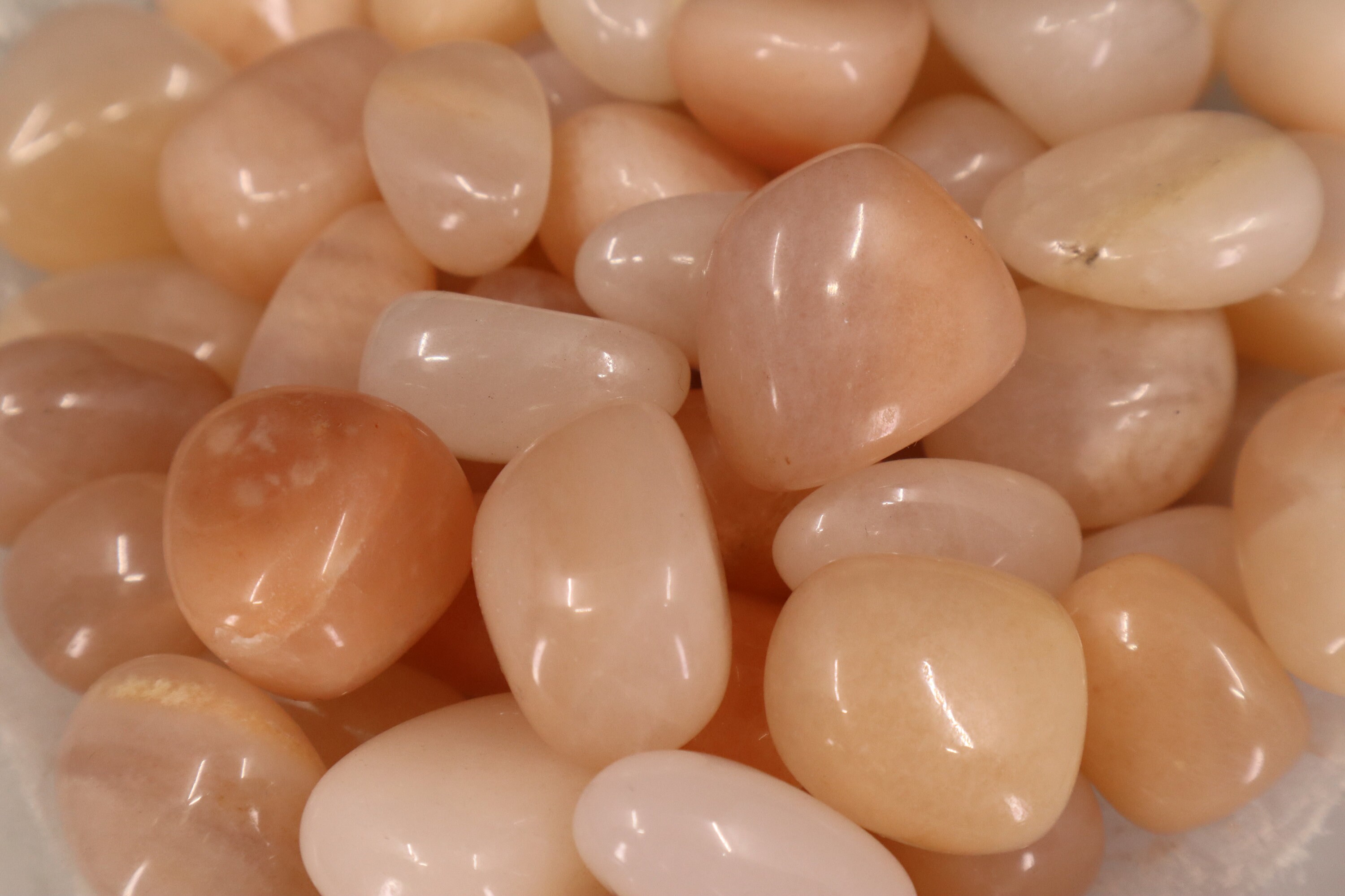 Pink Moonstone Tumbled | Etsy