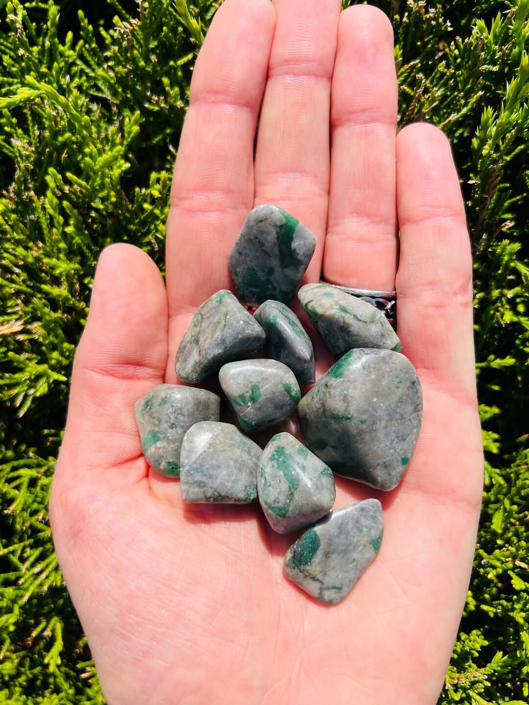 Green Thulite Tumbled - Etsy