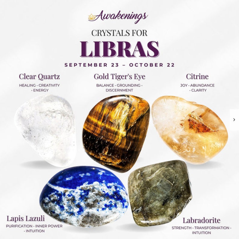 Libra Zodiac Crystal Kit - Etsy