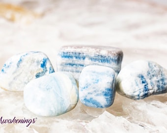 1 Blue SCHEELITE Tumbled Stone Healing Crystal and Stone for - Etsy